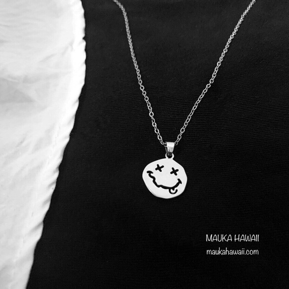 Mauka Hawaii | Jewelry | Stainless Wacky Nirvana Smiley Face Smile ...